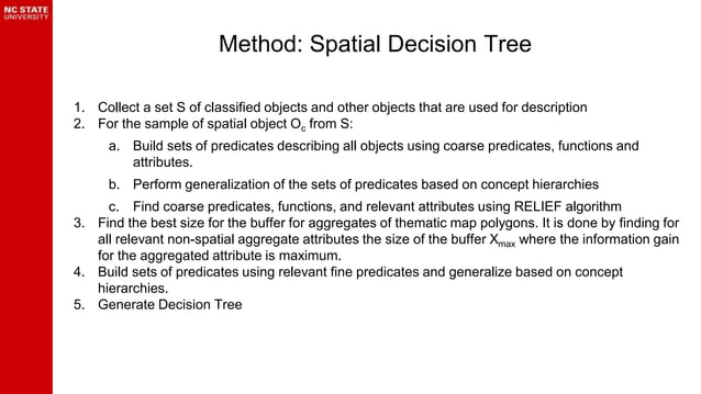 Two-step Classification method for Spatial Decision Tree | PPT | Free ...