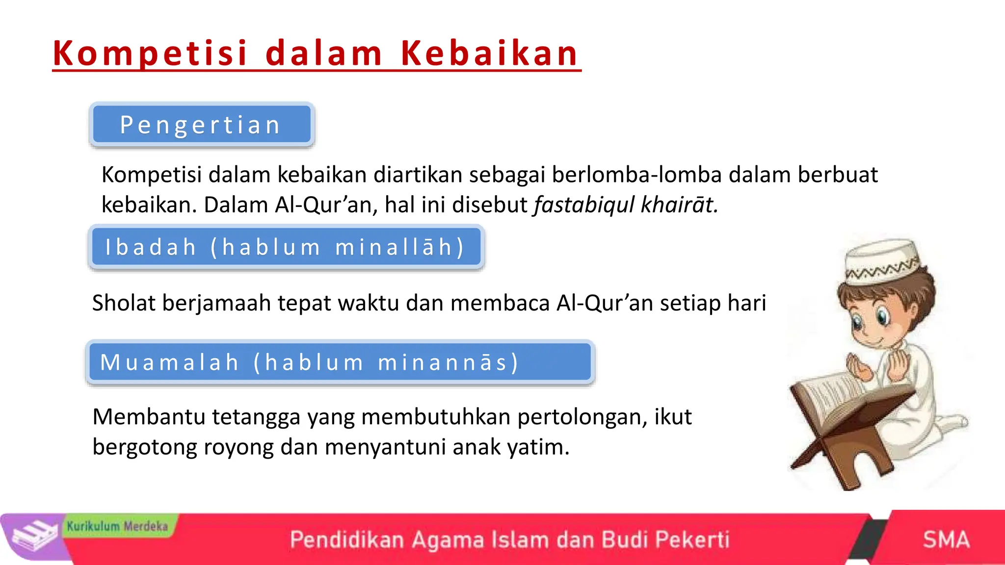 materi PAI kelas X Tentang Kompetisi dalam kebaikan dan Etos Kerja | PPTX
