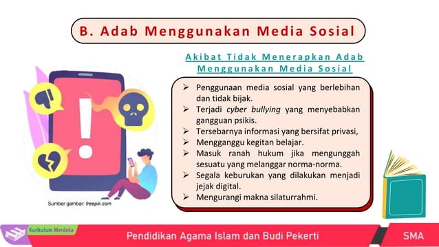 PAI SMA kls XI Bab 8 Adab Menggunakan Media Sosial dalam Islam .pptx
