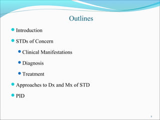 Sexually Transmitted Diseases and Pelvic Inflammatry diseases | PPT