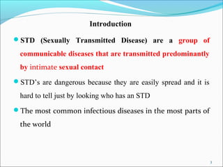 Sexually Transmitted Diseases and Pelvic Inflammatry diseases | PPT