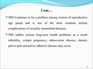 Sexually Transmitted Diseases and Pelvic Inflammatry diseases | PPT
