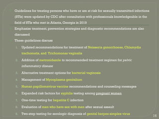 Sexually transmitted disease presentation | PPTX