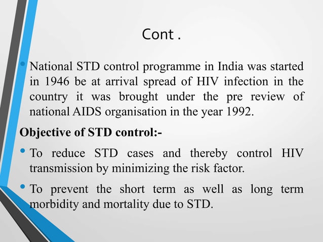 STD program.pptx | Sexual Conditions | Sexual Health