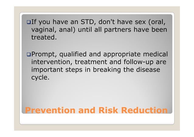 Sexually transmitted infections: Prevention | PDF