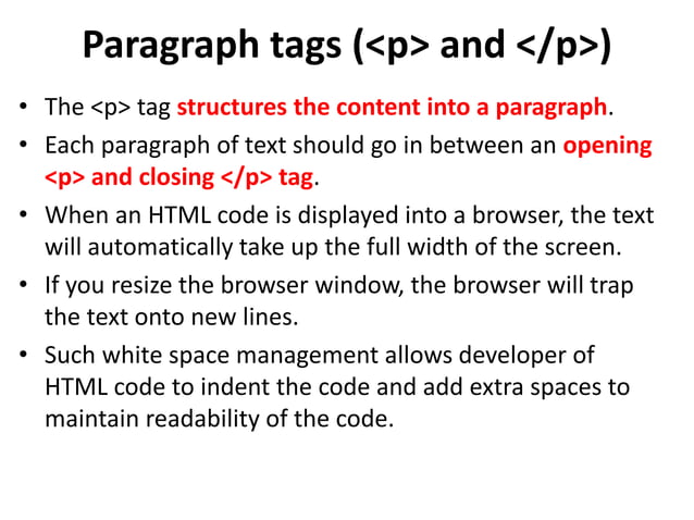Std 10 Computer Chapter 1 Basic Formatting Tag in HTML (Part 2) | PPT