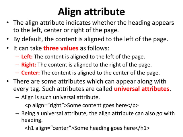 Std 10 Computer Chapter 1 Introduction To Html Basic Formatting Tag In Html Part 3 Ppt