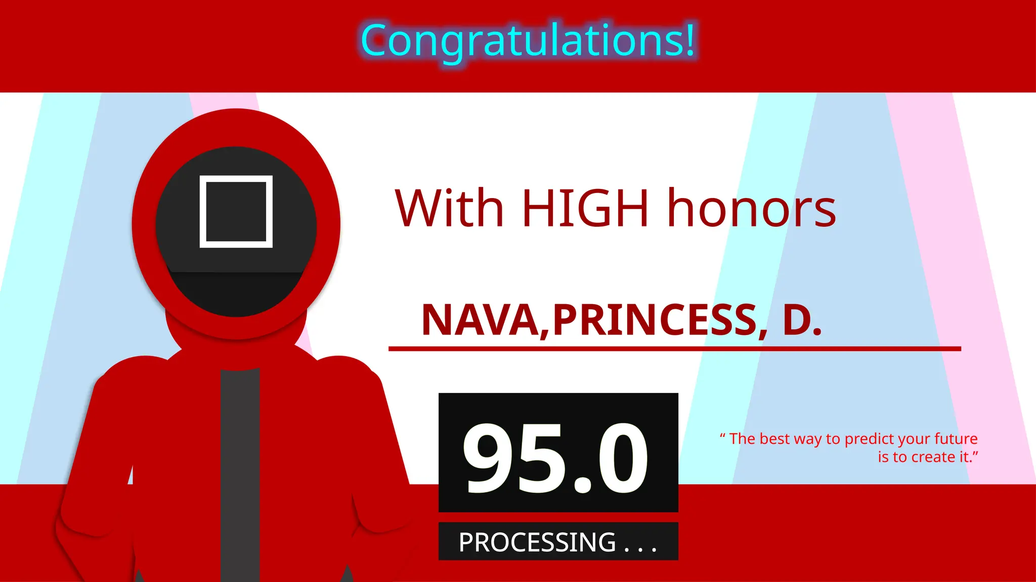 Squid Game Inspired Recognition TemplatePPT | PPTX