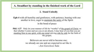 STEADFASTNESS the way towards becoming Christ like | PPTX
