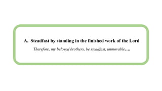 STEADFASTNESS the way towards becoming Christ like | PPTX