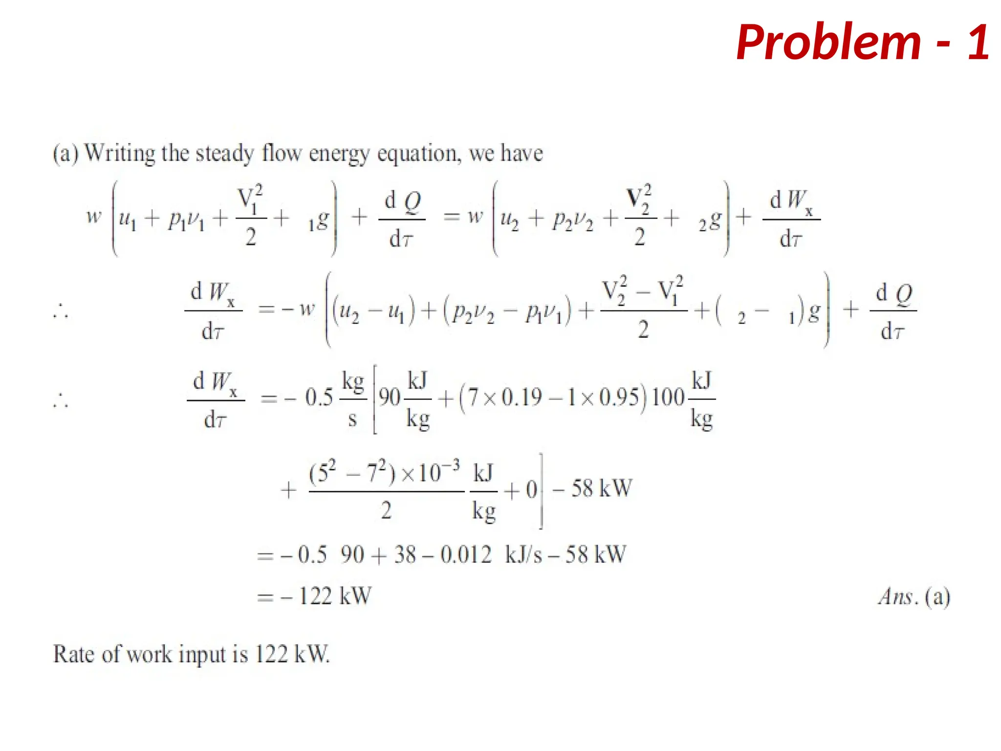steady flow process of first law of thermodynamics.pptx | Chemistry ...