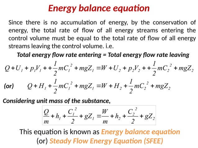steady flow process of first law of thermodynamics.pptx | Chemistry | Science
