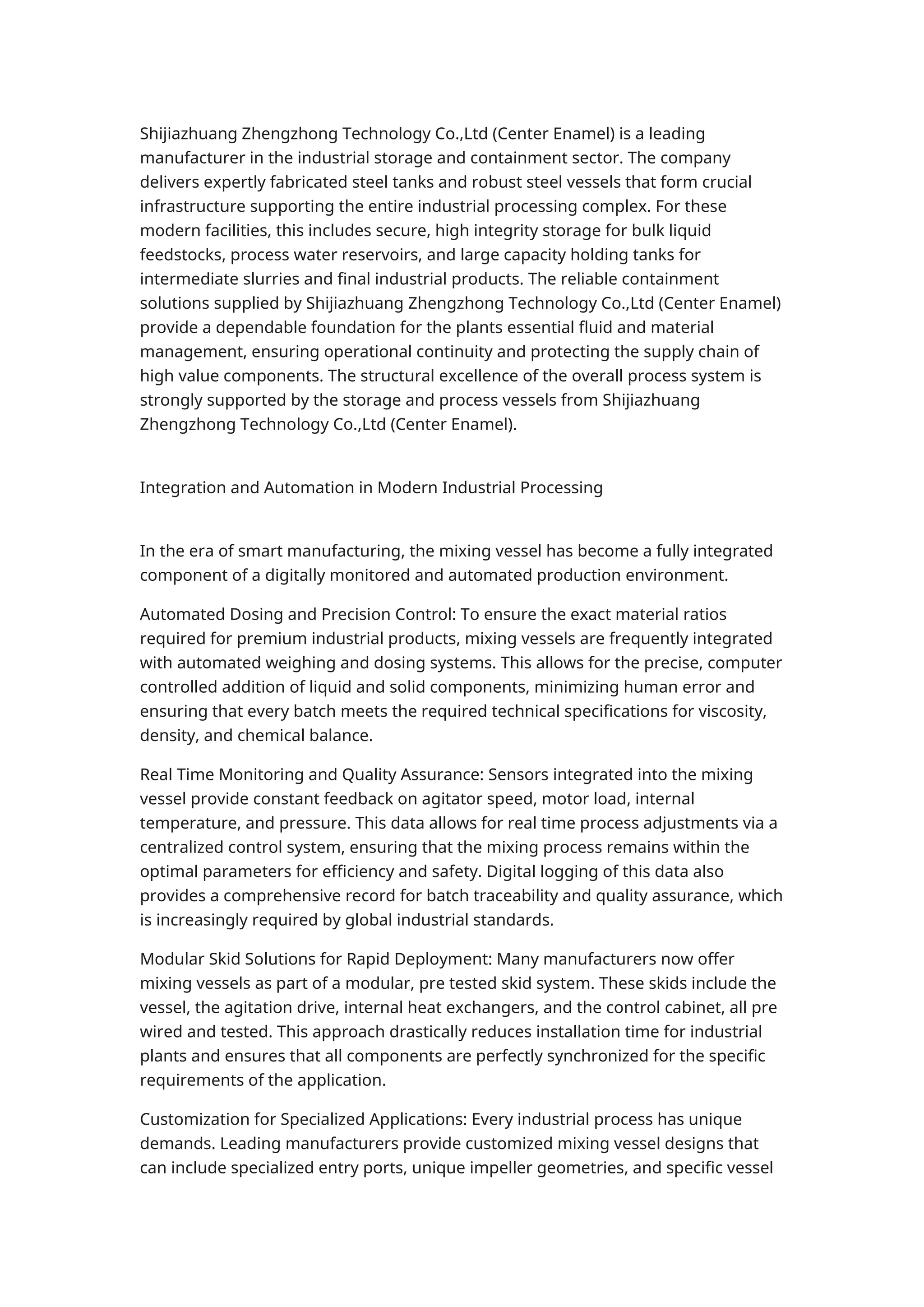 Steady Precision China Mixing Vessels Delivering Stable Mixing Control ...