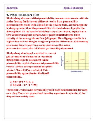 Steady state flow permability exp. by jarjis | PDF