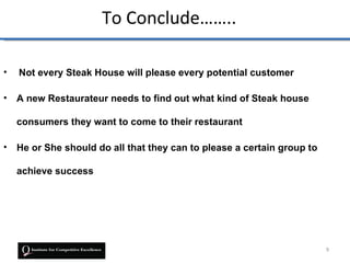 Steak House Final Report.ppt