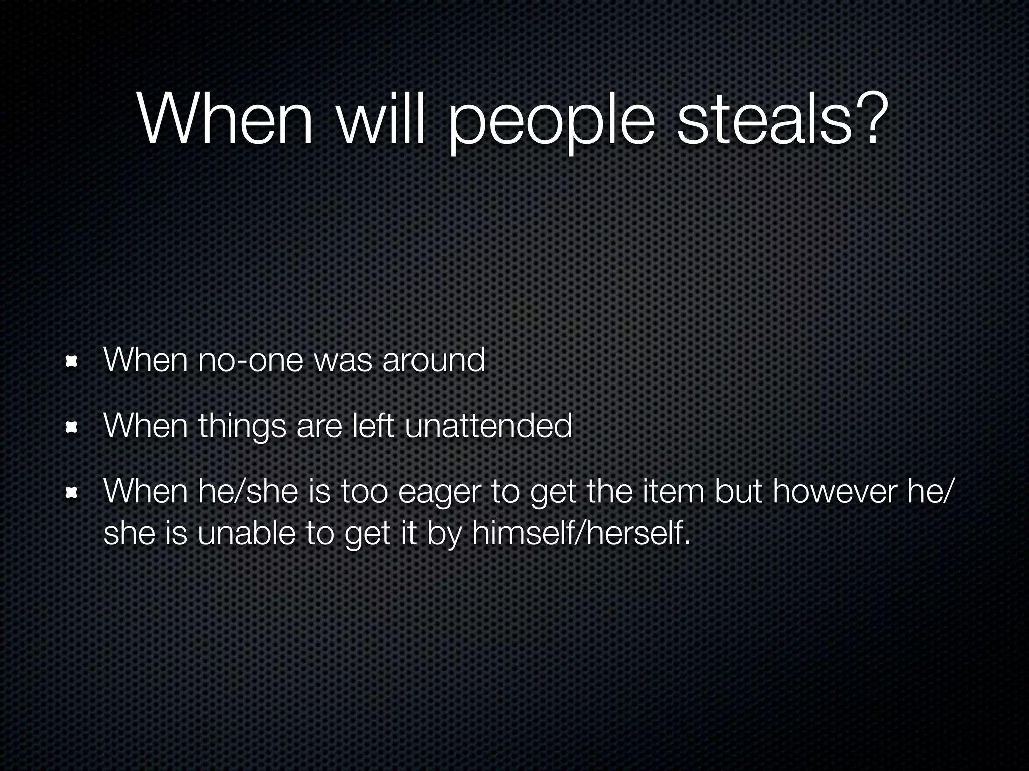 Stealing | KEY