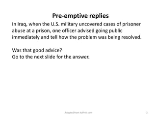 Stealing thunder | PPTX