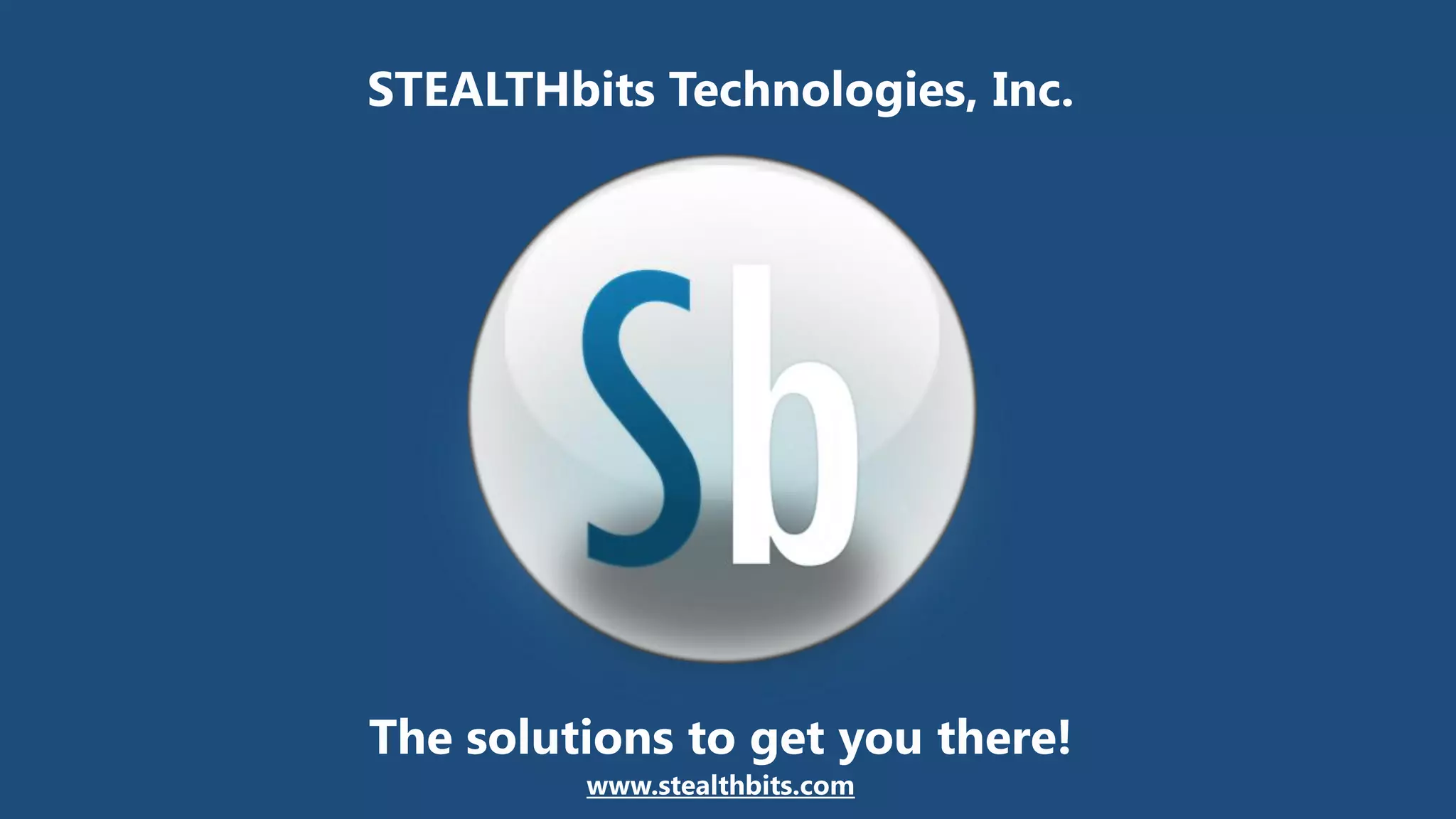STEALTHbits Solutions for Exchange | PPTX