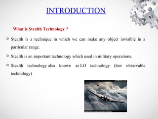 Stealth tech | PPT | Technology Industry | Industries