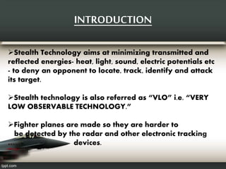 Stealth technology | PPTX