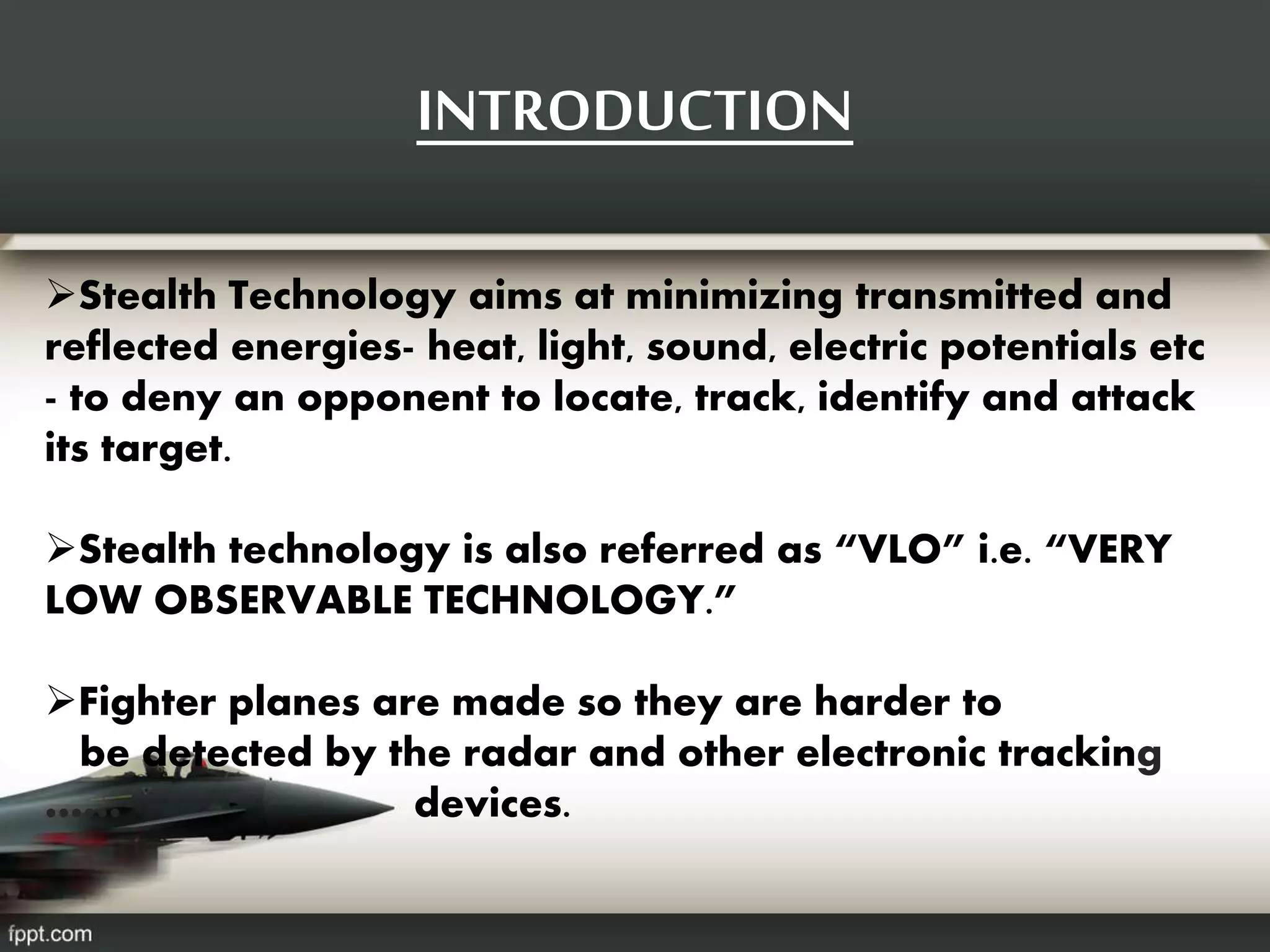 Stealth technology | PPTX