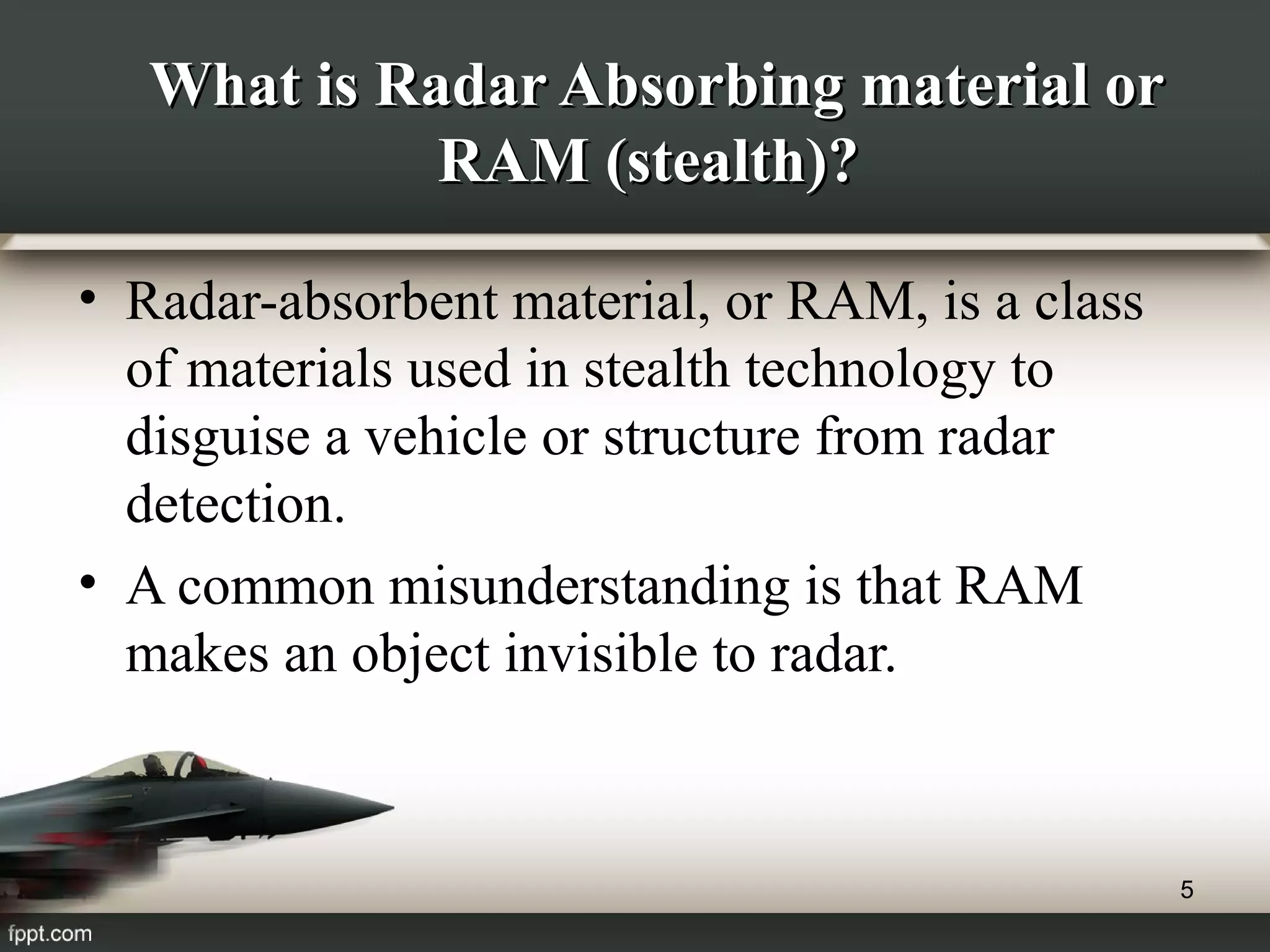 Role of Composites in Stealth Technology | PPT