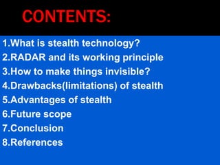 stealth technology | PPTX