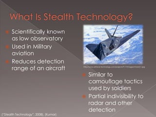 Stealth technology | PPTX