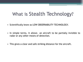 Stealth technology | PPTX