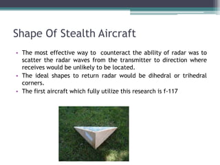 Stealth technology | PPTX