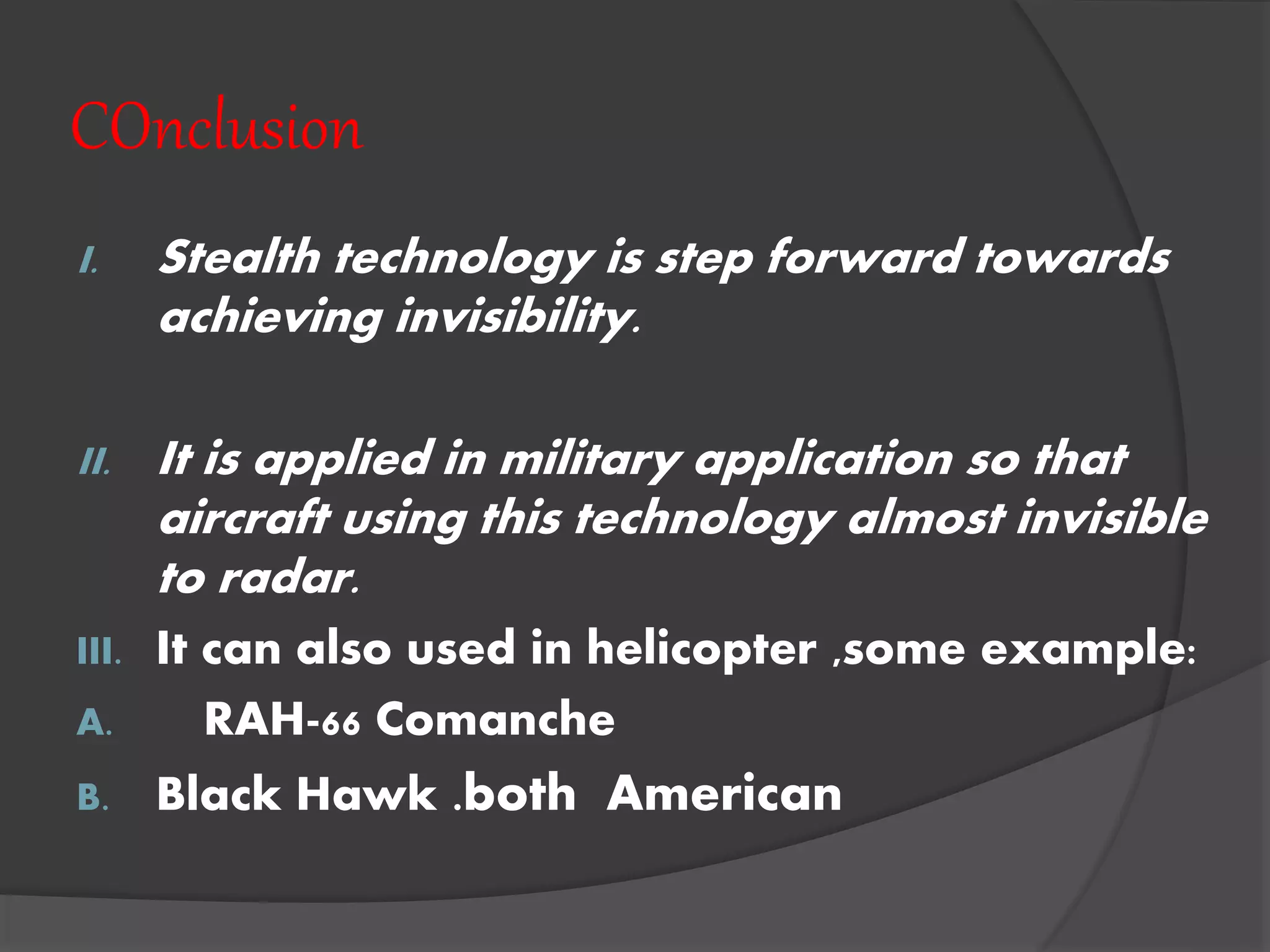 Stealth technology | PPTX | Physics | Science