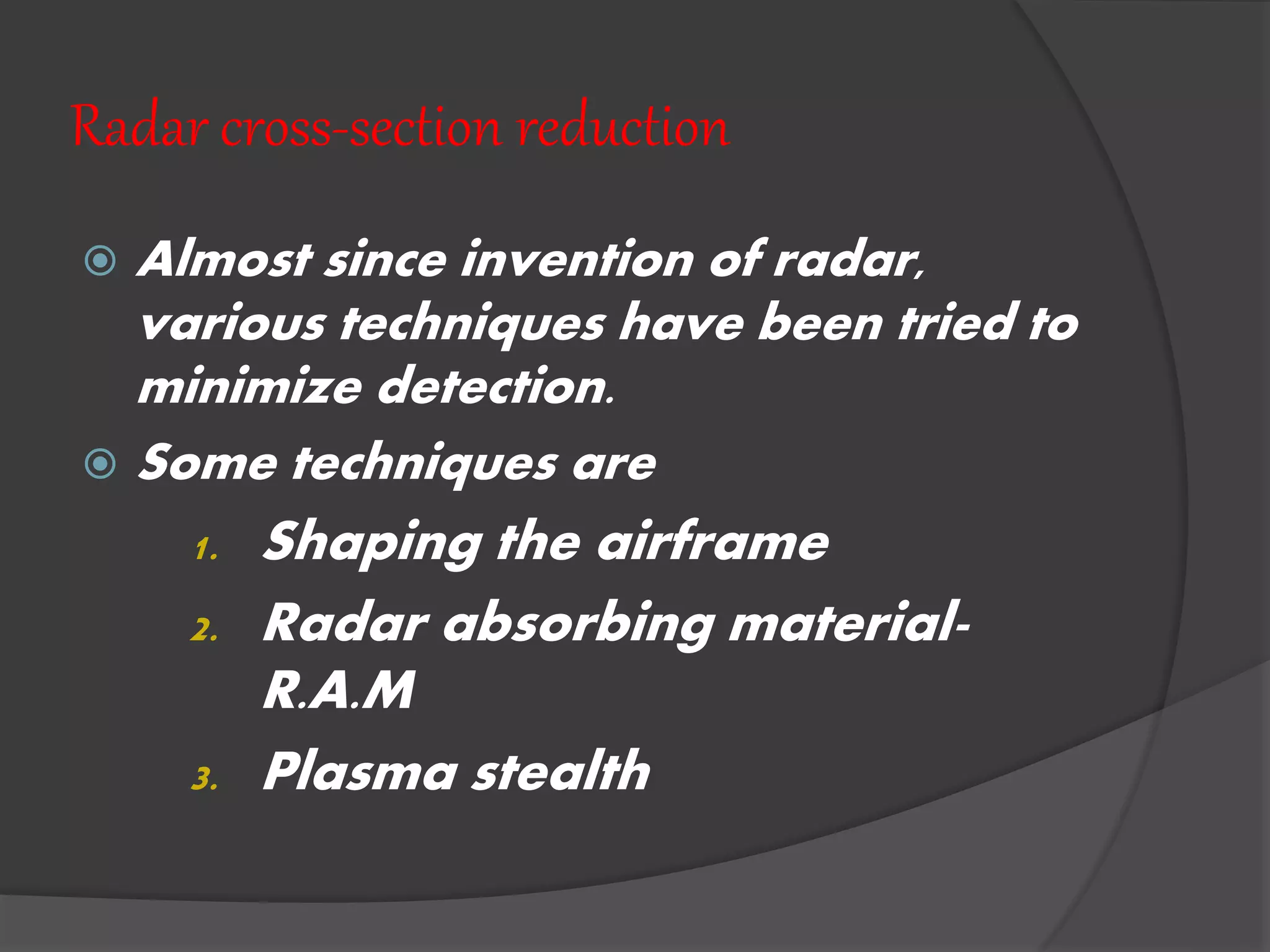 Stealth technology | PPTX | Physics | Science