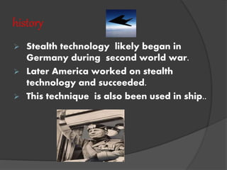 Stealth technology | PPTX | Physics | Science