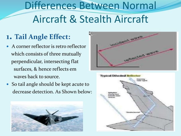 Stealth technology in aircrafts | PPTX