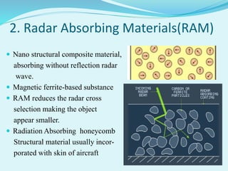 Stealth technology in aircrafts | PPTX
