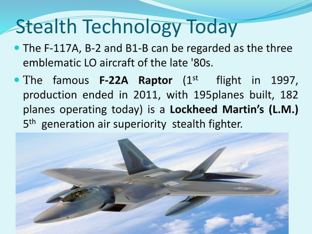 Stealth technology in aircrafts | PPTX