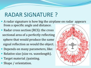 Stealth technology in aircrafts | PPTX