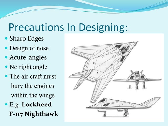 Stealth technology in aircrafts | PPTX