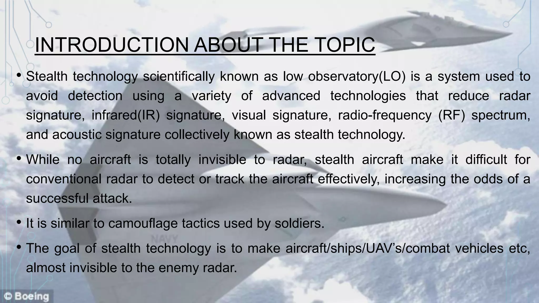 Stealth technology original | PPTX