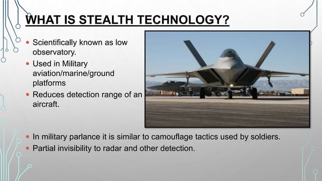 Stealth technology original | PPTX | Aviation Industry | Industries