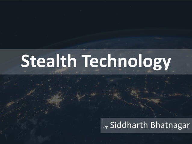 Stealth Technology | PPT