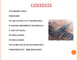 Stealth technology(supreeth) | PPT