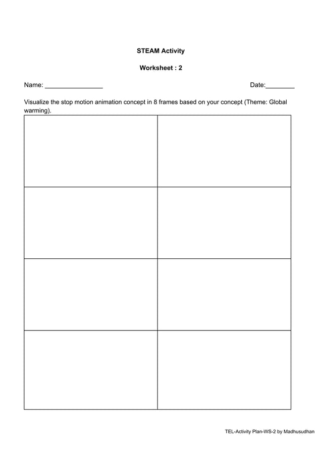 Steam activity-worksheet-2 | PDF