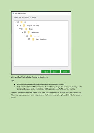 Steam backup-game-files | DOCX | Operating Systems | Computer Software and Applications
