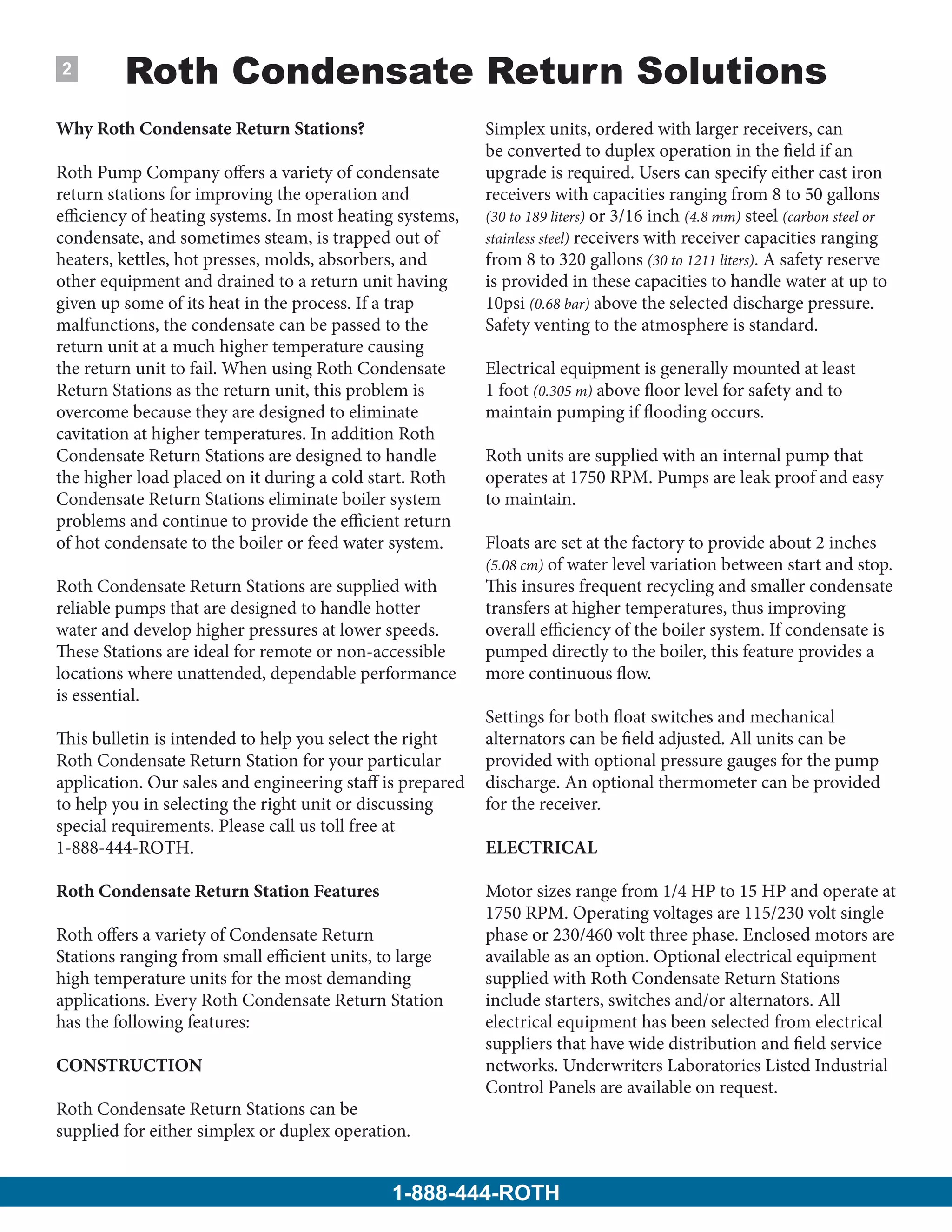 Steam Condensate Return Stations | PDF