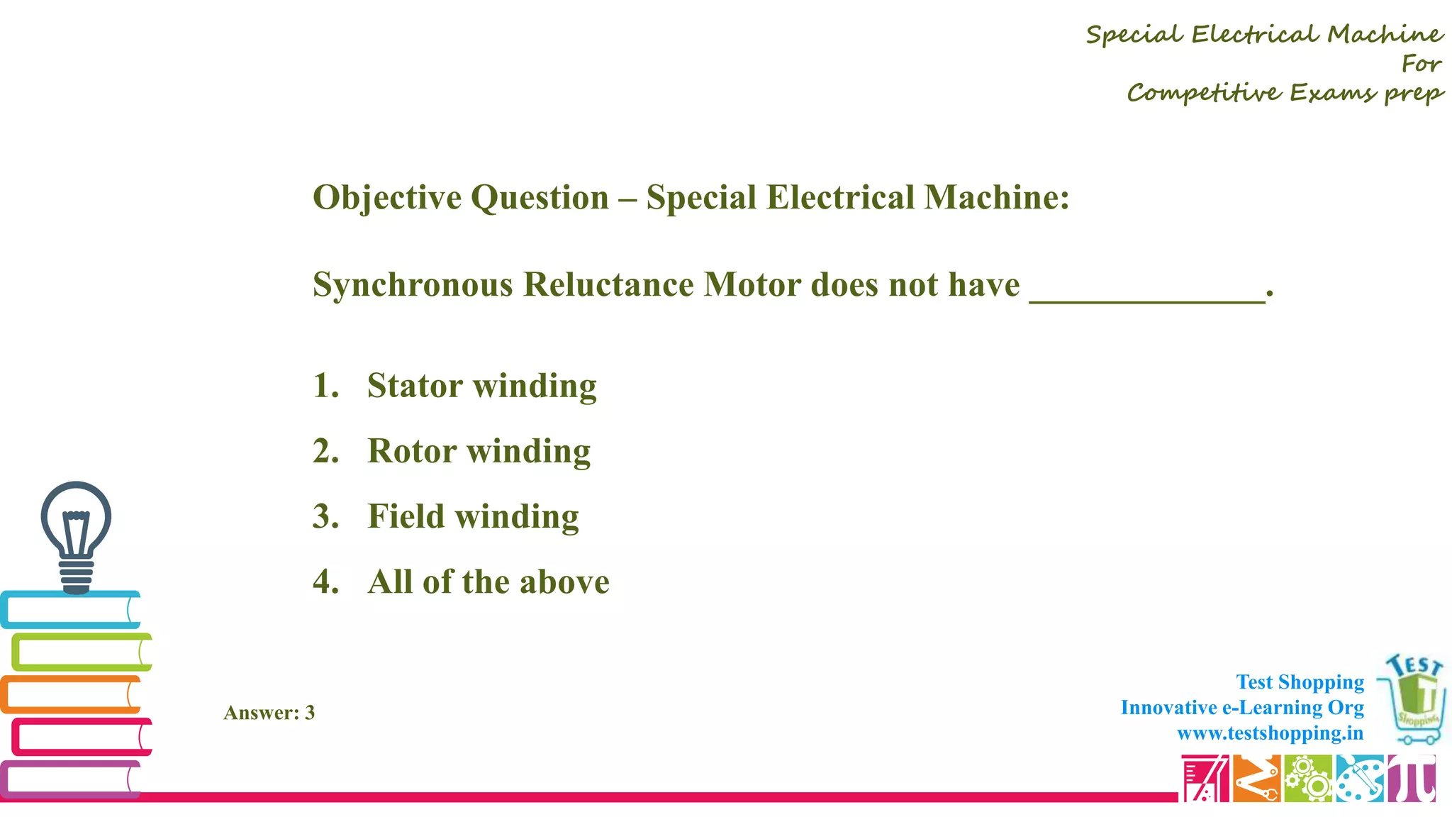 TRB / TANGEDCO / TNEB AE Special Electrical machine Objective Questions ...