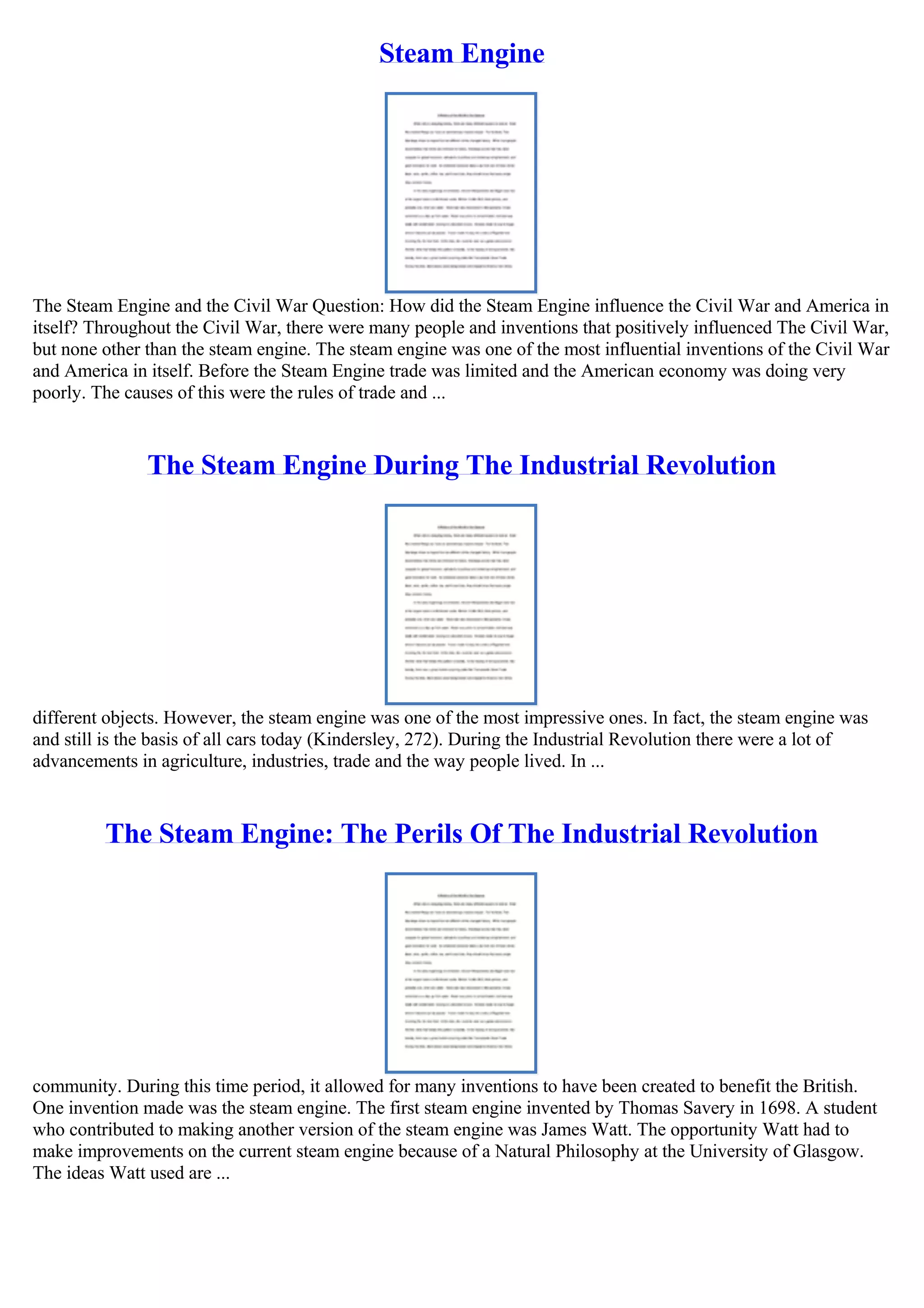 Steam-Engine-Essay | PDF