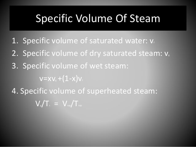 Steam and its properties
