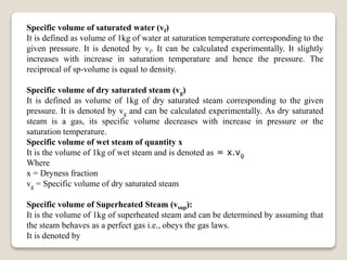 Steam and its properties and steam table | PPTX