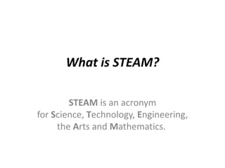 STEAM Education and The Uncommon Core | PPTX